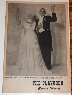Russel Crouse Howard Lindsay / PLAYGOER CURRAN THEATRE ALFRED LUNT ...
