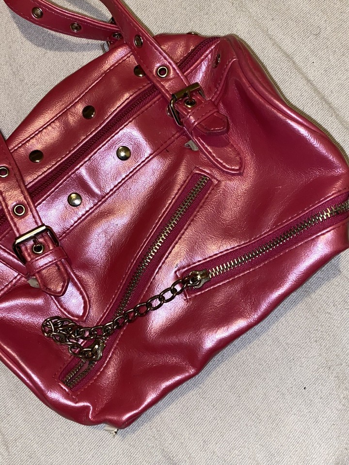 Hot Pink Zippers Handbag | eBay