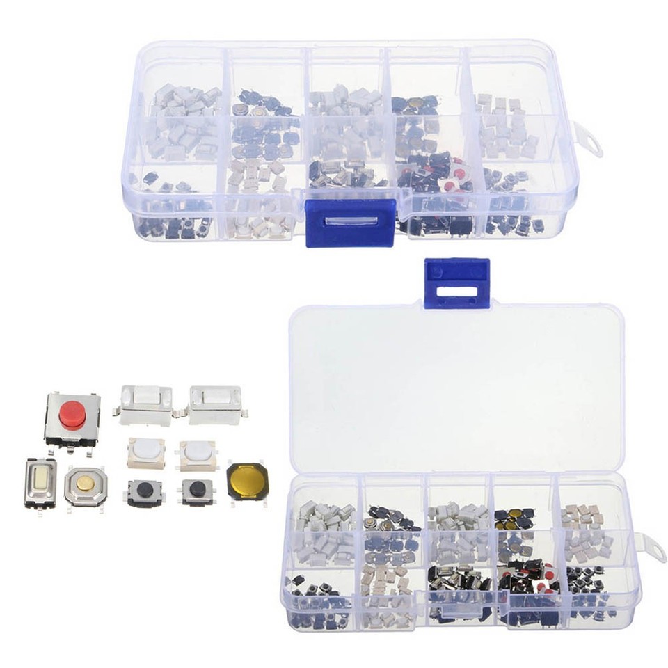 250 Pcs Push Button Kit Car Momentary Buttons Electronic Tactile Switch | eBay Australia