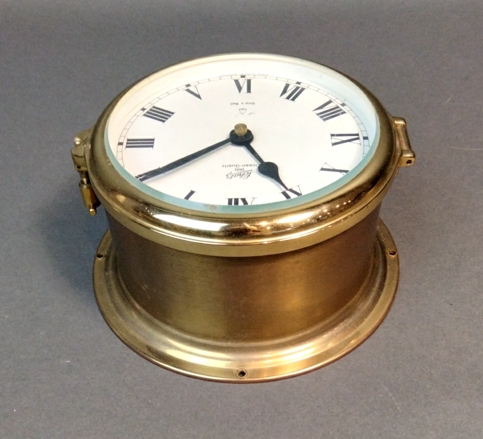Schatz Ship's Bell 1881 Ocean Quartz Clock Plus Lavt Hojt Barometer KL ...