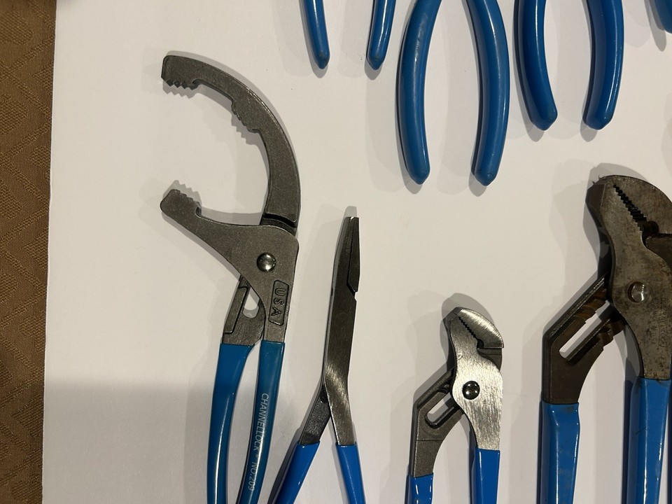 Lot Of 10 Channellock Pliers 460, 440, 430, 426, 718, 209, 528, 436 ...