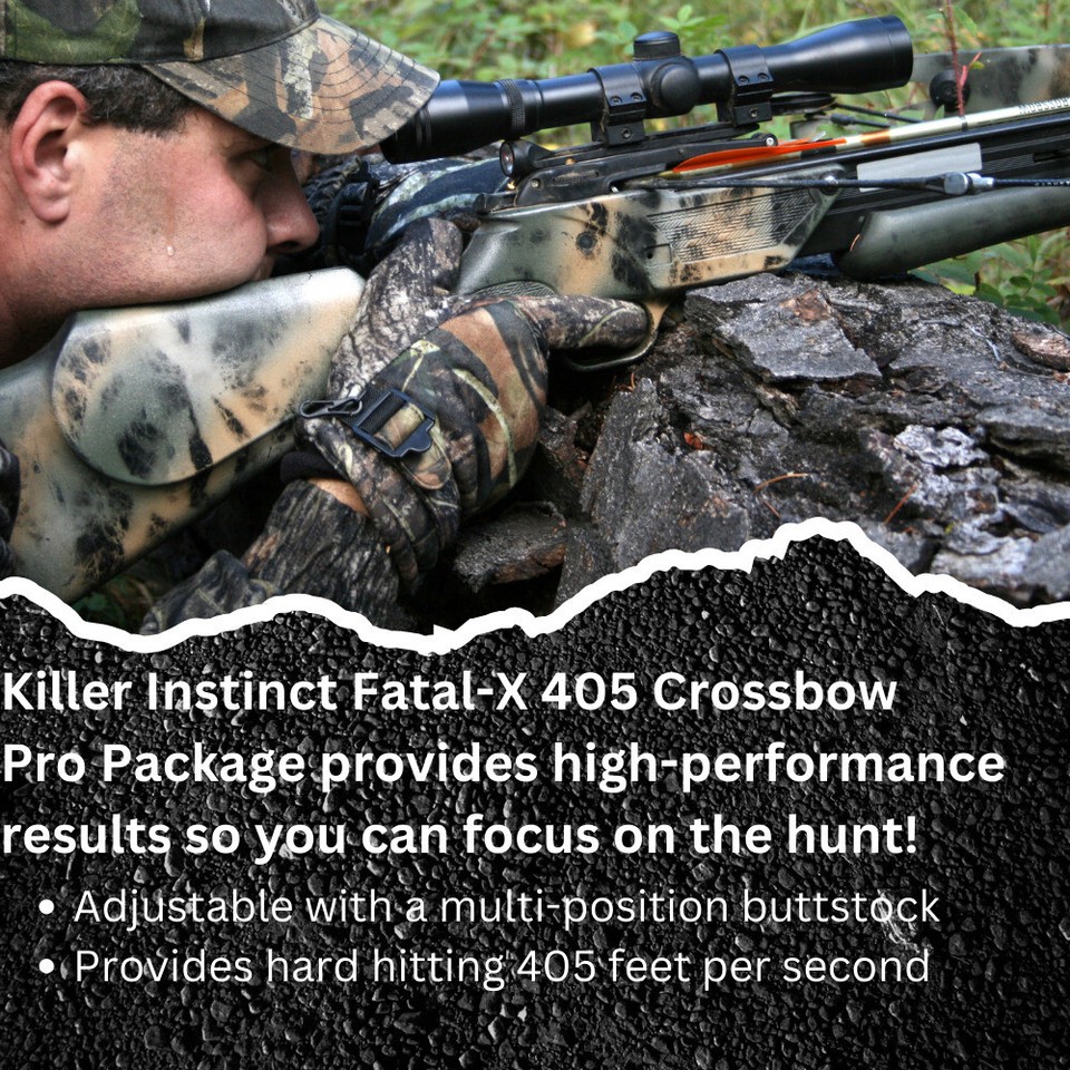 Killer Instinct Fatal X Crossbow Dead Silent Crank Starter Bundle ...