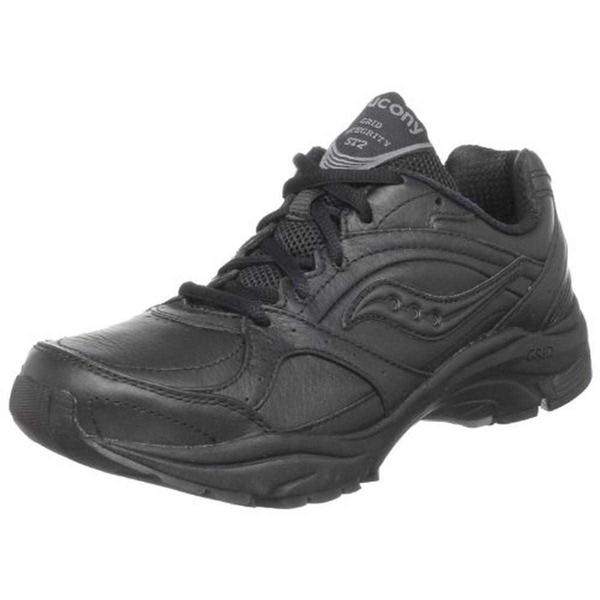 Saucony Womens Progrid Integrity ST2 Black Walking Shoes 8.5 Medium (B ...