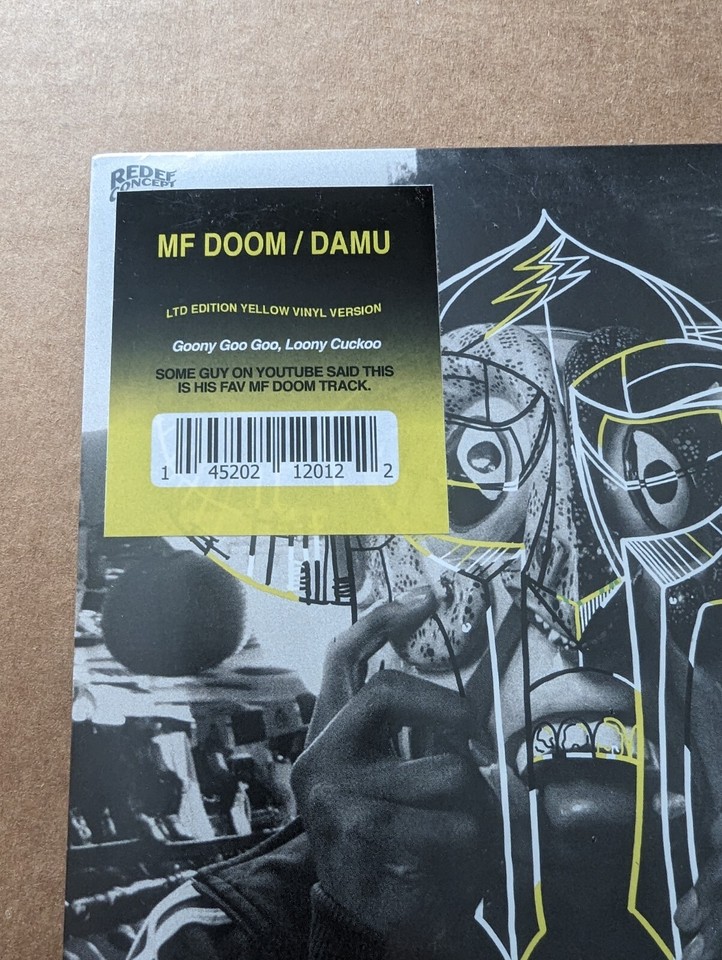 MF DOOM Damu the Fudgemunk Coco Mango Diced Yellow Colored Vinyl ...