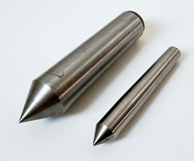 (2) MT1 & MT3 Morse Taper Dead Center 60° Single Point Milling Lathe 1 ...