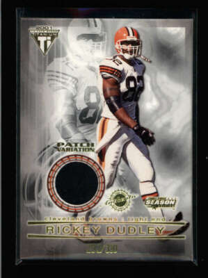 RICKEY DUDLEY 2001 PRIVATE STOCK TITANIUM PATCH VARIATION JERSEY #292/ ...