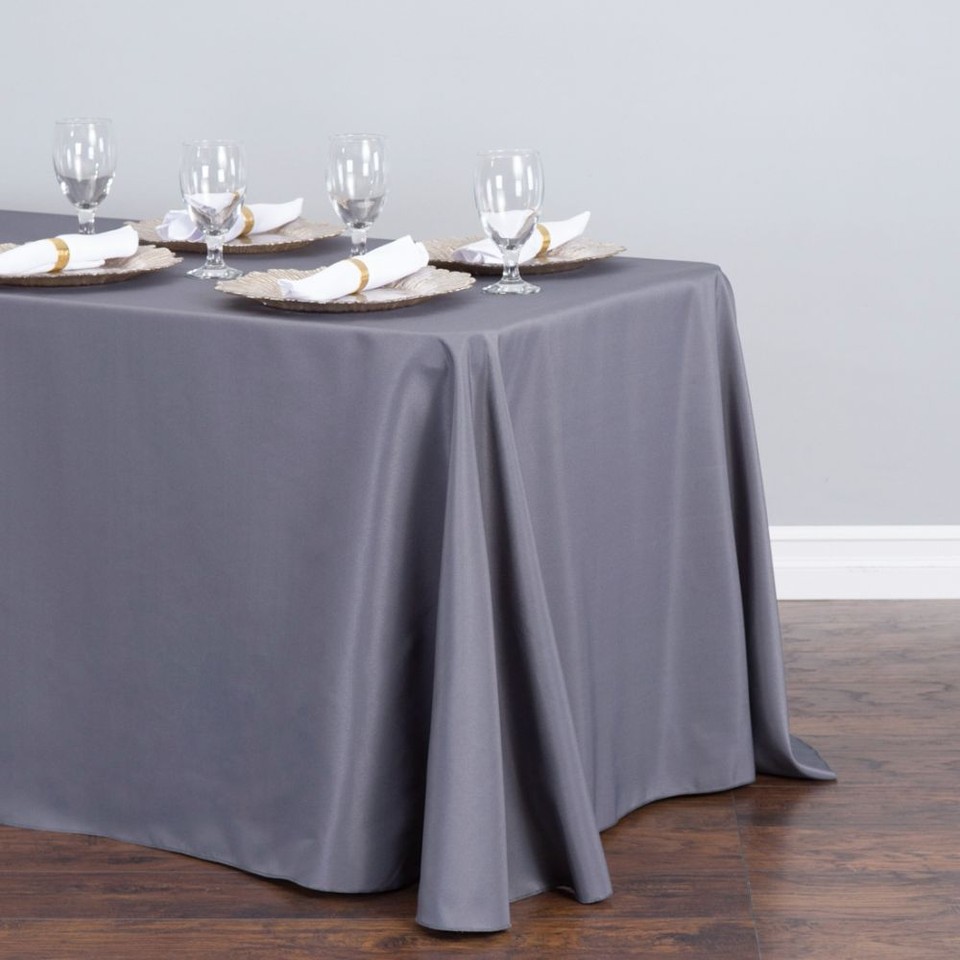 LinenTablecloth 90 x 156 in. Rect Poly Tablecloths,33 Color! Wedding ...