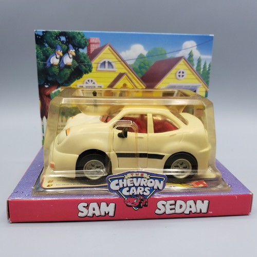 Vintage The Chevron Cars 2000 Sam Sedan White 2 Door Toy NIP Sealed | eBay