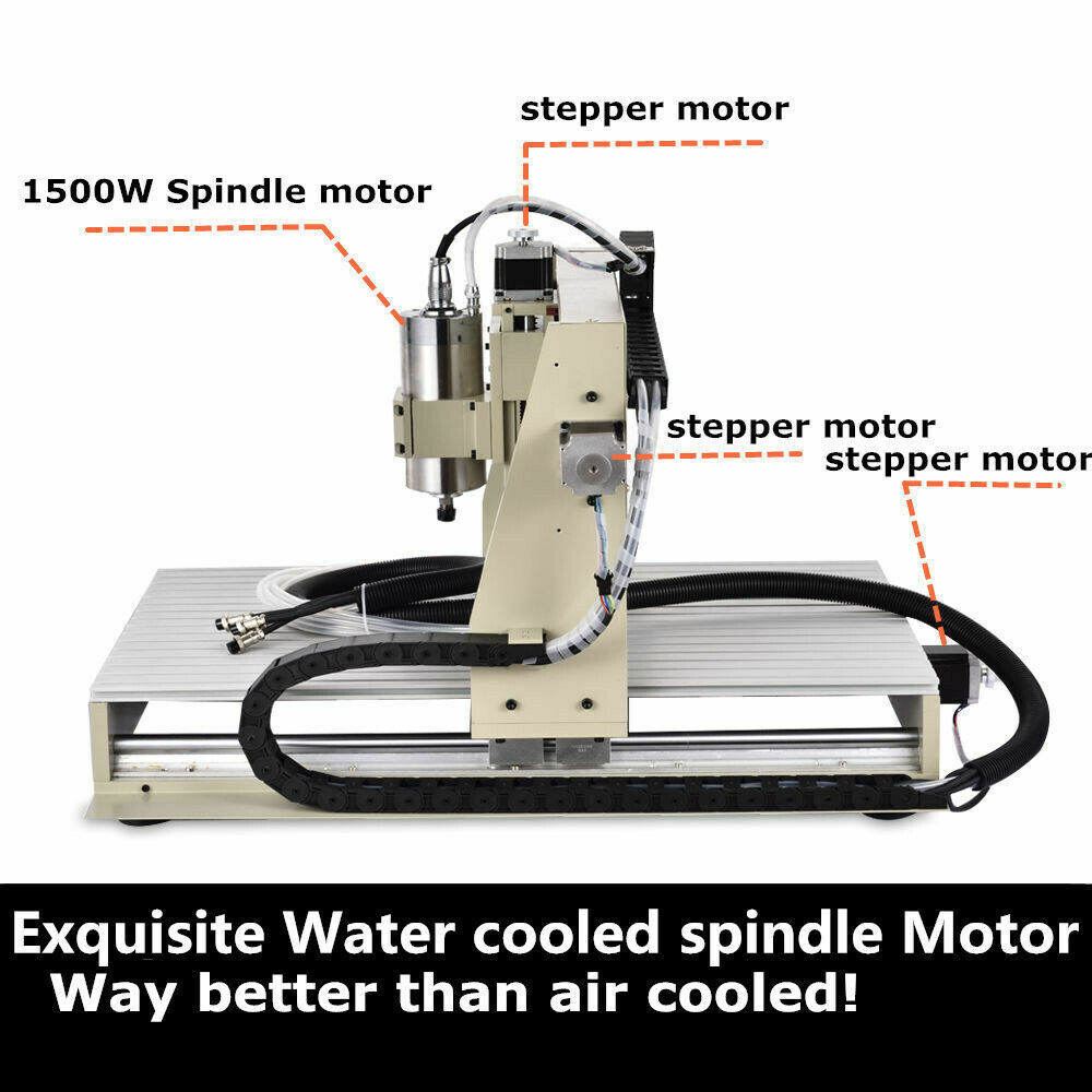 USB 4Axis CNC 6040 Router Engraver Wood Drilling 3D Carving Machine ...