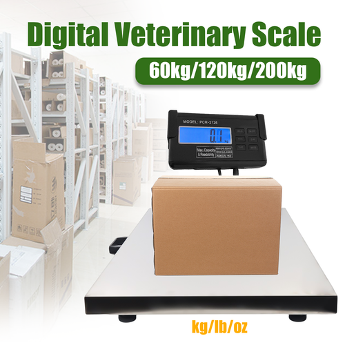 440LB 0.2LB Digital Shipping Scale Industrial Bench Floor Postal Animal ...