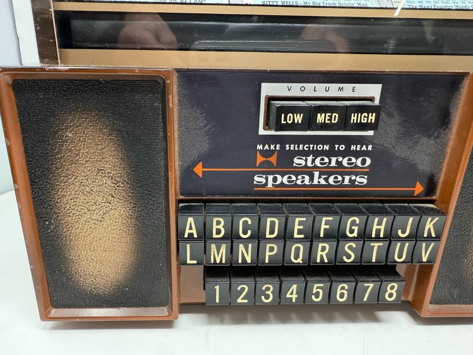 Vintage Seeburg Consolette Wallbox Jukebox Selector w/ Speakers ...