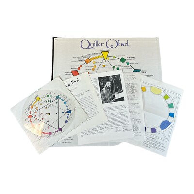 Quiller Color Wheel Set for All Media by Stephen Quiller 1988 Folding ...
