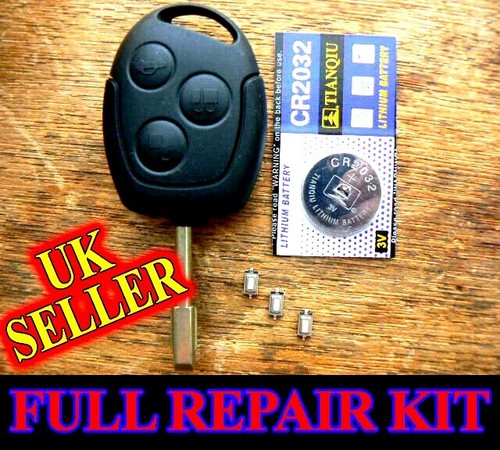 for FORD Mondeo Fiesta Puma Focus REMOTE FOB KEY CASE FULL REPAIR KIT ...