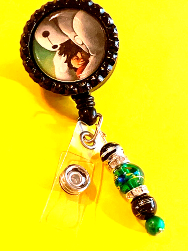 Disney Big Hero 6 Baymax, Bottle Cap, Retractable Badge Name Tag ID ...