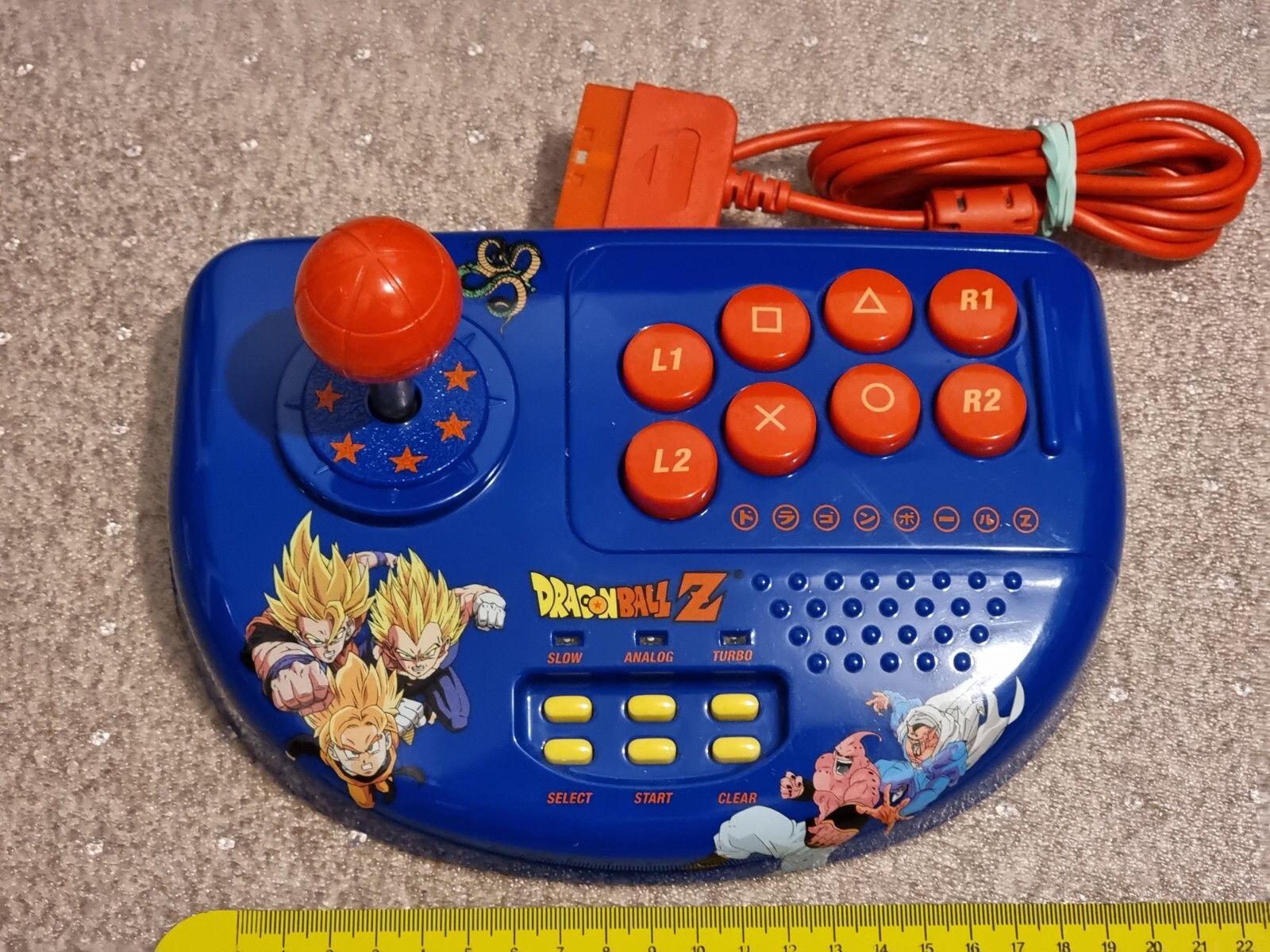 SONY PLAYSTATION PS1 PS2 DRAGONBALL Z FIGHT STICK ARCADE JOYSTICK ...