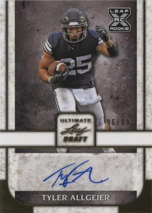 2022 Leaf Ultimate Draft - Tyler Allgeier #BA-TA1 Gold /75 (AU, RC) for ...