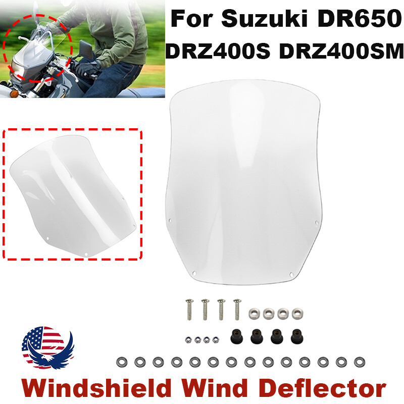 Windscreen Windshield Wind Deflector For Suzuki DR650 DRZ400S DRZ400SM ...