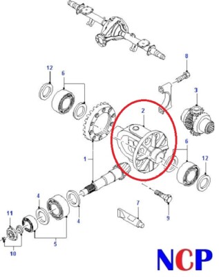 FORD TRANSIT Mk6 REAR AXLE DIFFERENTIAL ASSEMBLY CASE 4718667 *OEM * | eBay