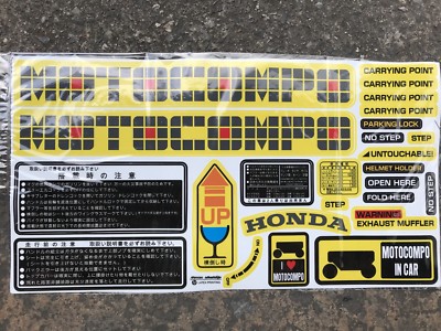 Honda NCZ50 NCZ-50 MOTOCOMPO AB12 Decal Sticker Complete Full Set ...