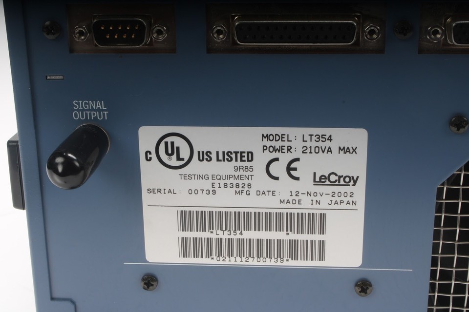 LeCroy WaveRunner LT354 500MHz 1GS/s 4-Channel Digital Storage ...