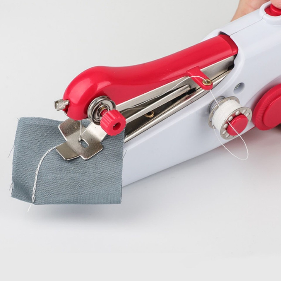 Portable Mini Compact Handheld Sewing Machine Cordless Travel Home Tool ...