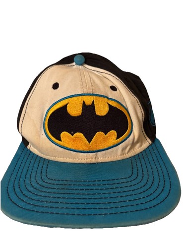 Batman DC Comics Hat Cap Movie Comic Strip Flat Bill Snapback Blue OSFM ...