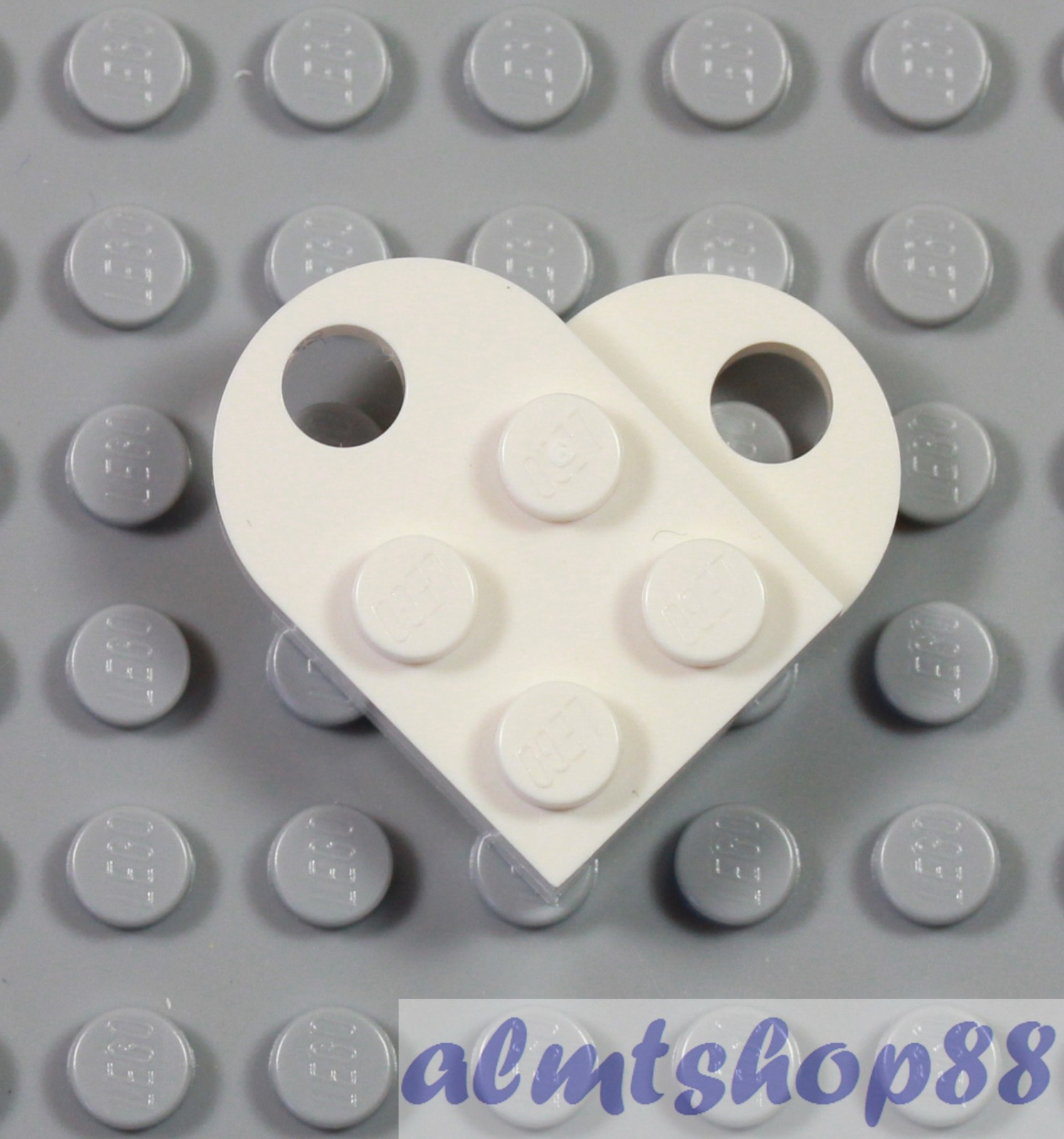 LEGO - Heart Charm - PICK YOUR COLORS 3x2 Plates w/ Hole Love Valentine ...