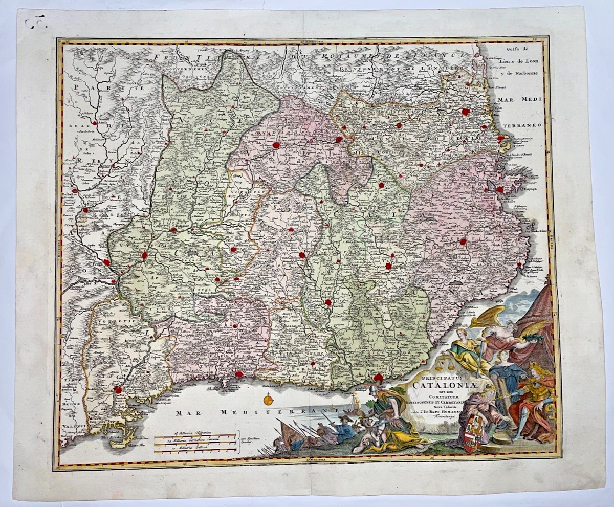 Catalonia Spain World Map