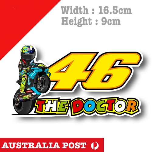 The Doctor 46 - Valentino Rossi's VR46, Motorcycle , AGV Sticker | eBay ...