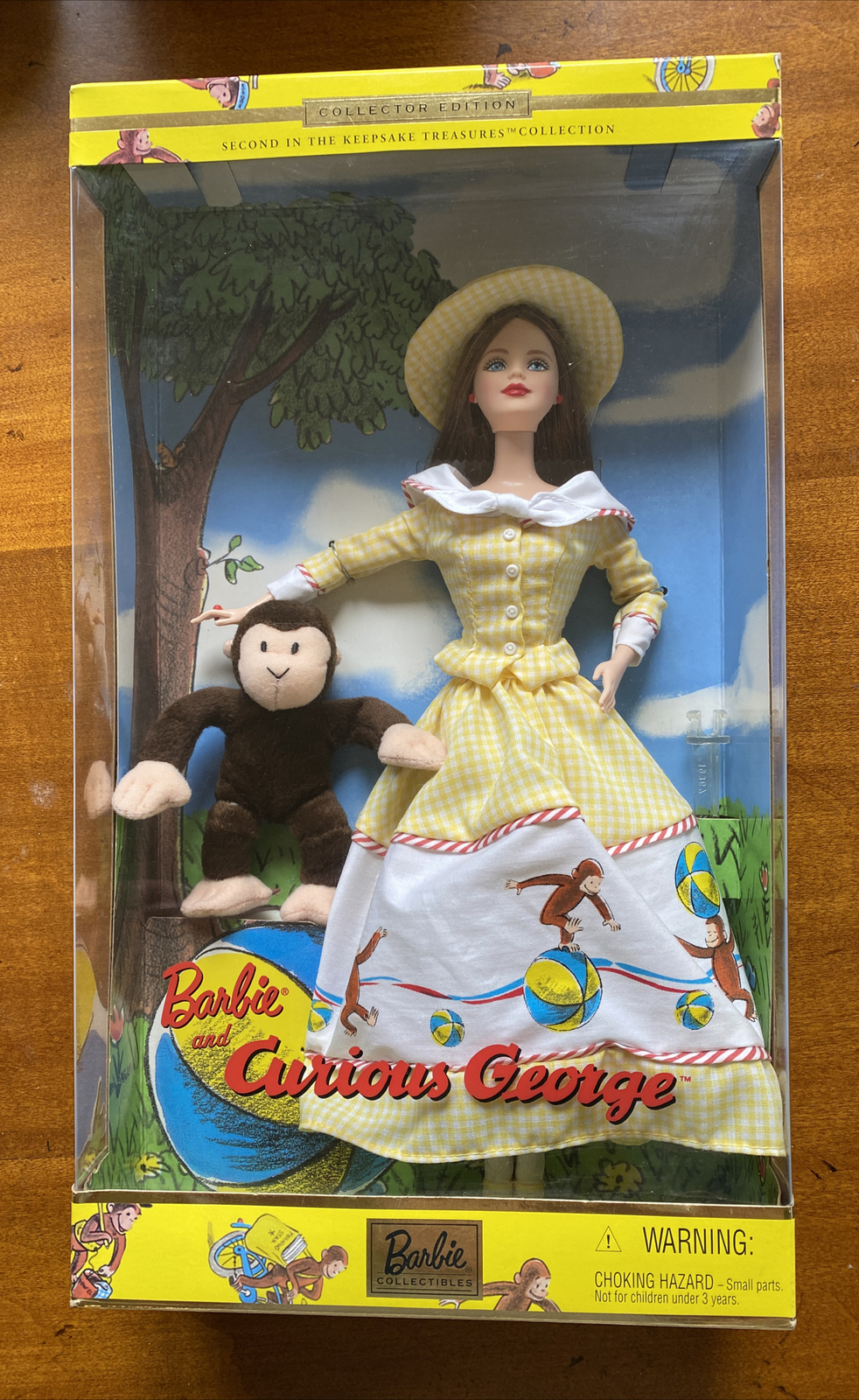 Barbie Curious George Keepsake Treasures Collector #28798 Mattel 2000 ...