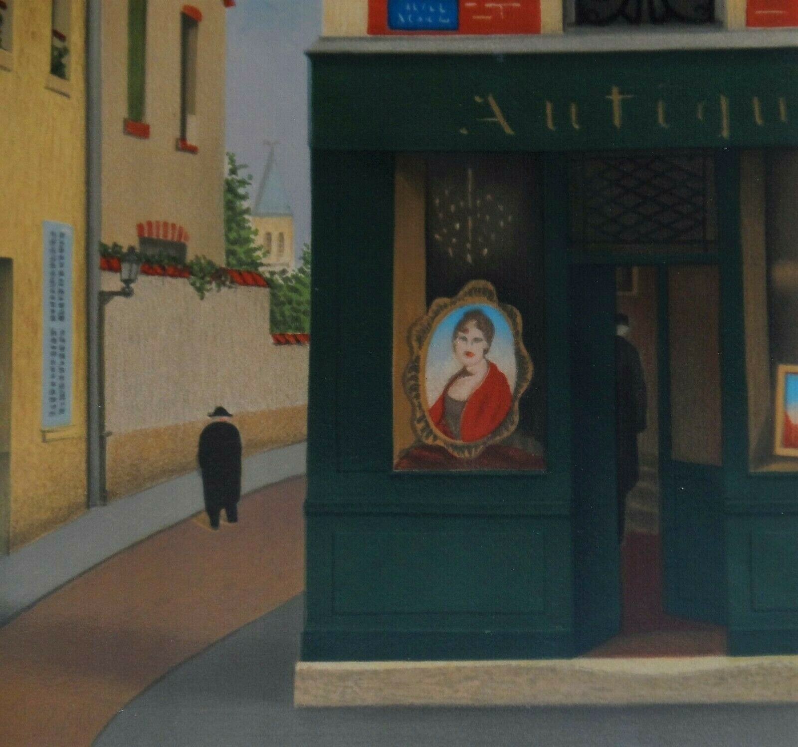 RENE RIMBERT ARTIST SIGNED LITHOGRAPH OF FRENCH STREET SCENE | eBay