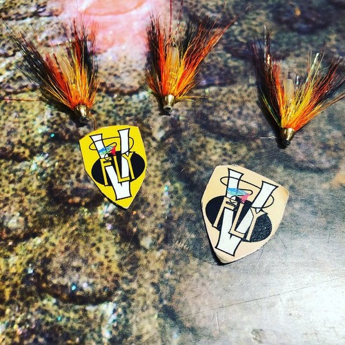 3 V Fly 1/2 Inch Cascade Friggi Conehead Salmon Tube Flies & Trebles ...