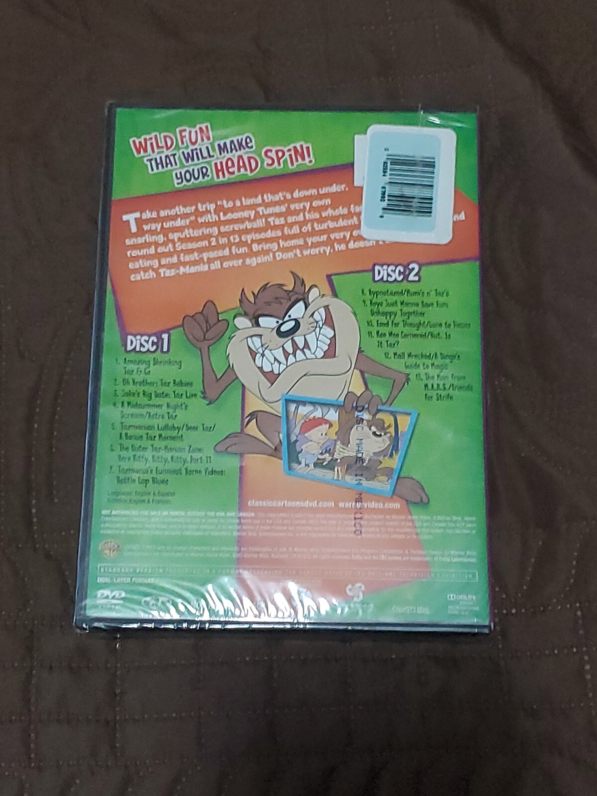 Taz-Mania: Who Let the Taz Out Season One Part Two (DVD) for sale ...