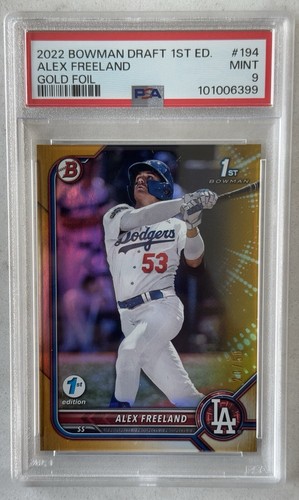 2022 Bowman Draft 1st Edition - Alex Freeland #BD-194 Gold Foil /50 (RC ...