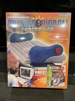 UNIQUE THRUSTMASTER WIZZARD PINBALL CONTROLLERS RARE/VINTAGE SEALED ...