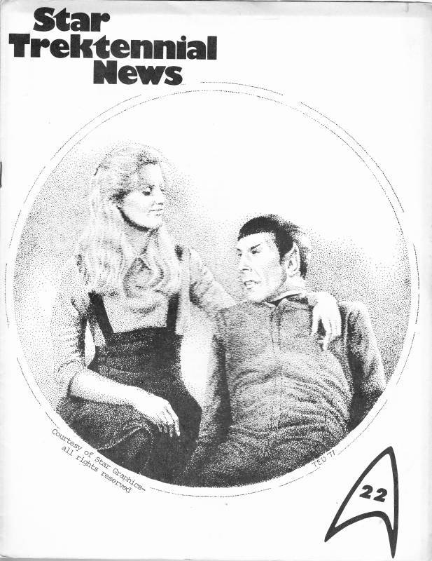 STAR TREKTENNIAL NEWS #22 - 1977 Star Trek fanzine - Gene Roddenberry's ...