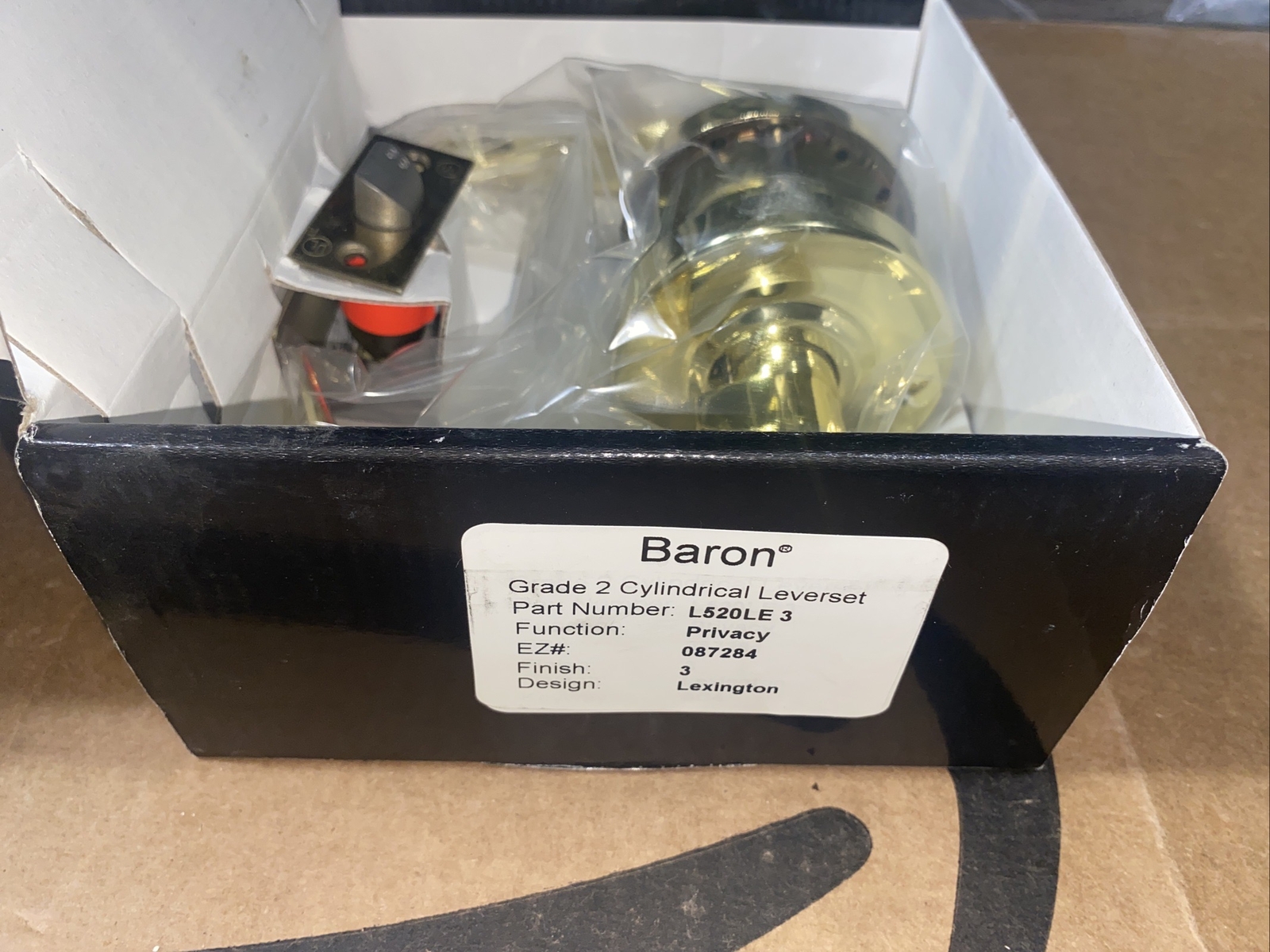 Brand New-Open Box-Baron Brass Grade 2 Privacy Commercial Lever L520LE ...