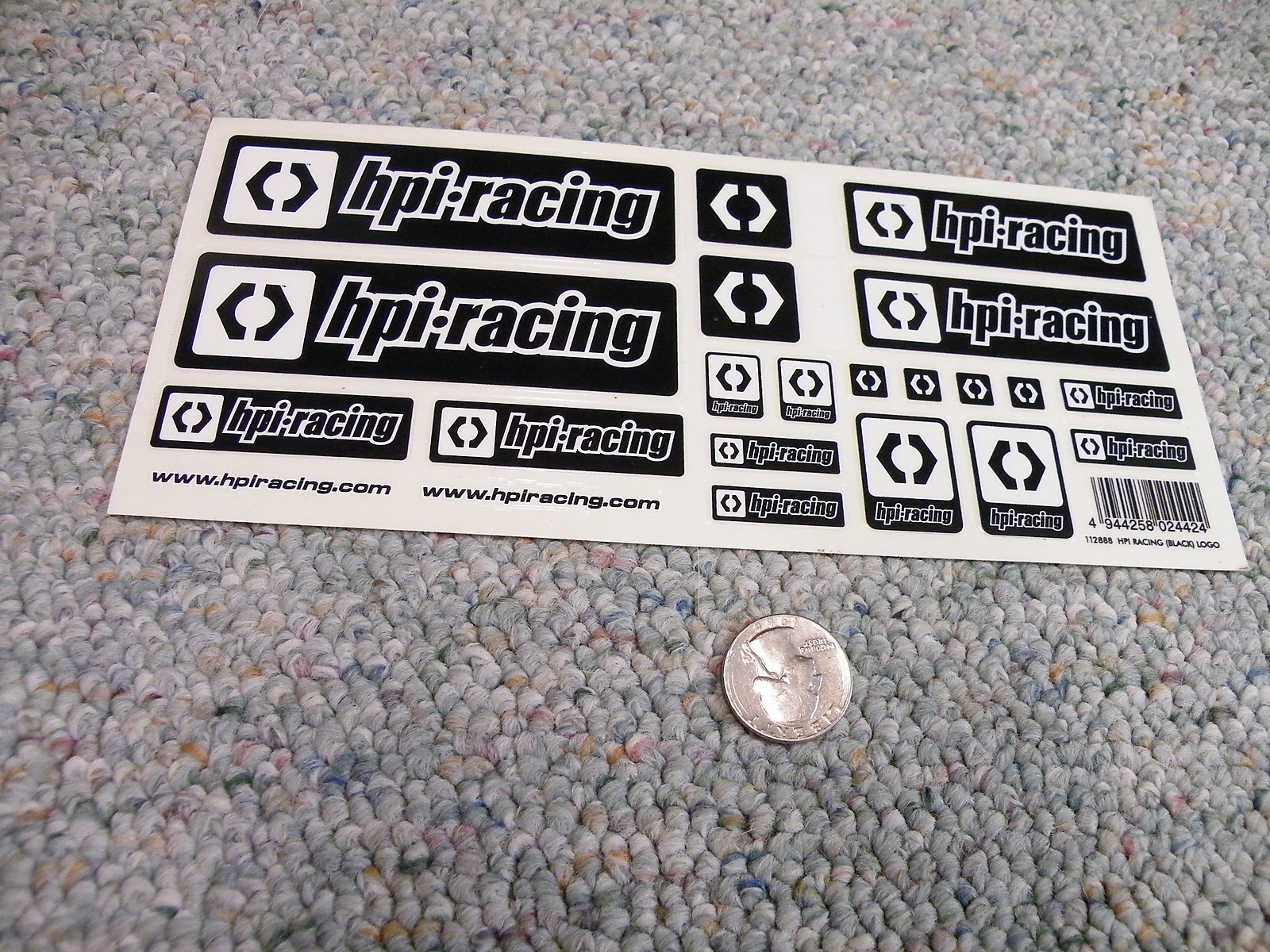 Stickers R/C radio Controlled HPI Racing black white B17 | eBay