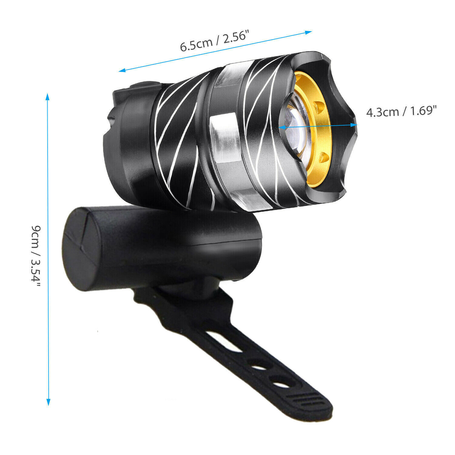 30000LM Rechargeable LED MTB Bicycle Light Racing Bike Front Headlight ...