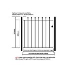 Manroe Ball Top Garden Gates fits 762mm to 1067mm GAPS x 915mm or ...