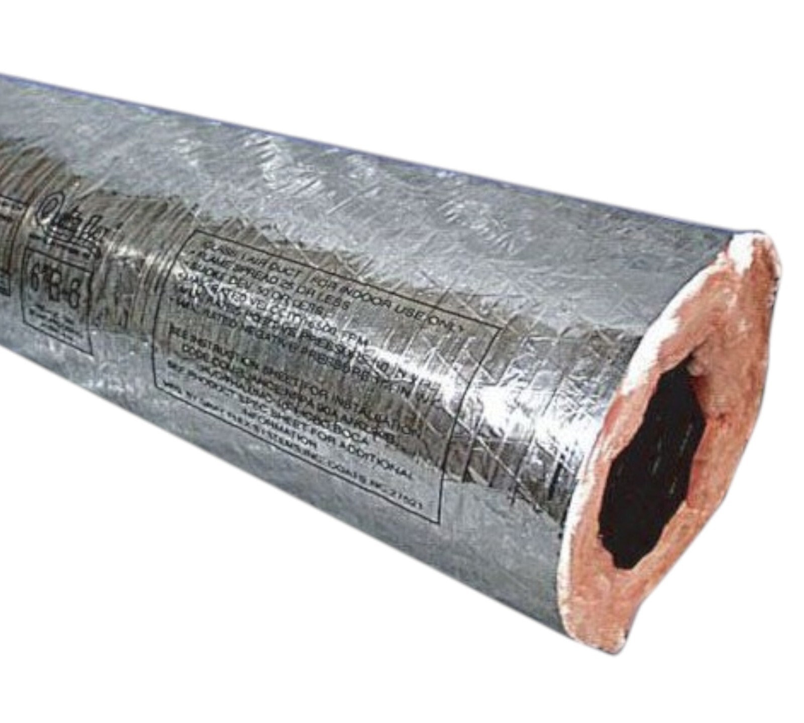14" Silver Flex Insulated Flexible Duct R6 25' | eBay