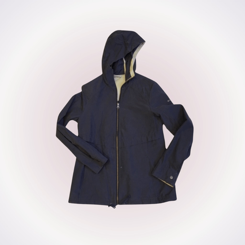 Columbia shale gray hooded windbreaker jacket | Sz S | eBay