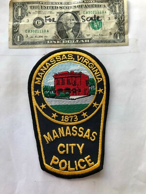 Manassas Virginia Police patch un-sewn great condition | eBay