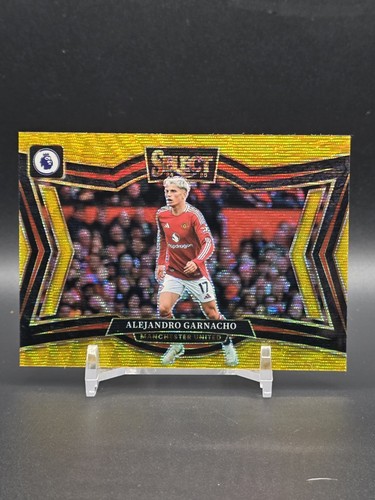 2024-25 Panini Select EPL Alejandro Garnacho Gold Wave Field Level /10 ...