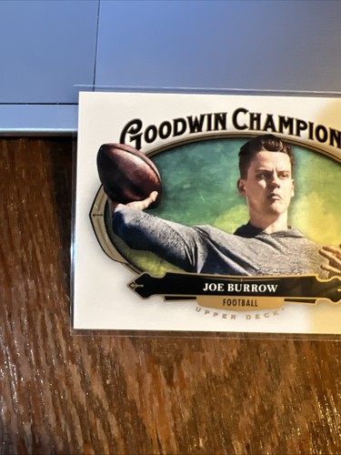 Joe Burrow 2020 Upper Deck Goodwin Champions Horizontal Rookie RC #91 ...