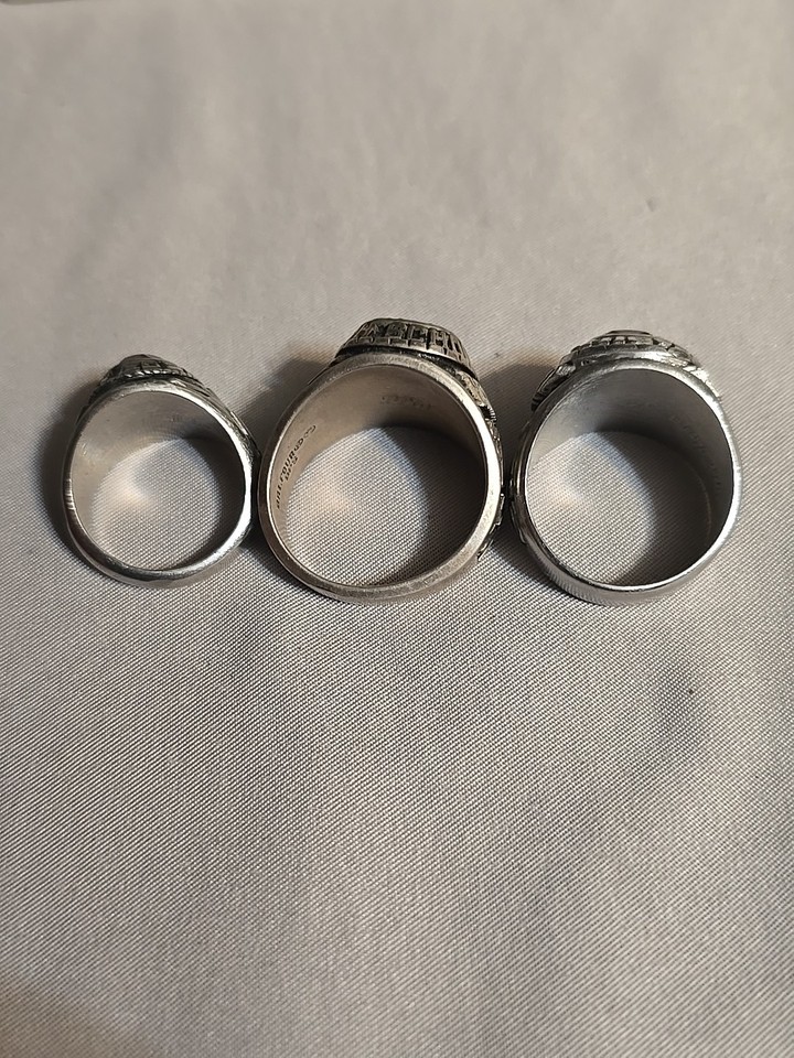 LOT OF 4 CLASS RINGS KEYSTONE BALFOUR STERLING | eBay