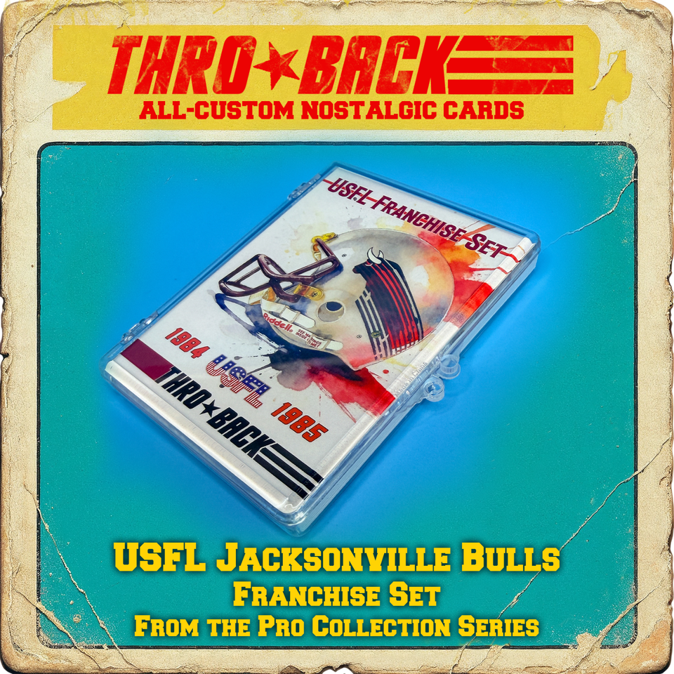 THROBACK custom Football 21-Card Set USFL Jacksonville Bulls Griffin ...
