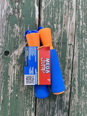 MEGA JUMP Skipping Rope With Soft Foam Handles & Ball Bearing Axle 8ft ...