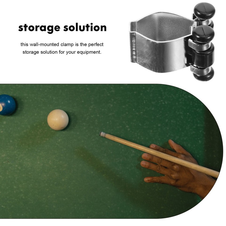 5 Pcs Wall Mounted Pool Stick Rack Pole Clip Holder Fishing Rod Fixing ...