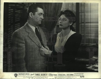 1950 Press Photo American actress Ruth Roman stars in "Three Secrets ...